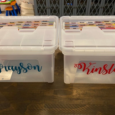 Files Folders ONLY for Kids School Memorabilia Organizer School File ...