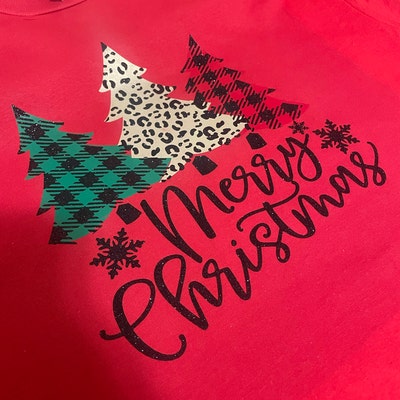 Buffalo Plaid Cheetah Tree Svg,christmas Tree Svg,merry Christmas Svg ...