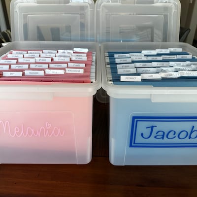 Printable Milestone Tote Labels School File Folder Labels Kids DIY ...