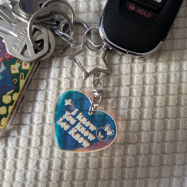 I Know You Know Lee Know Keychain - Etsy
