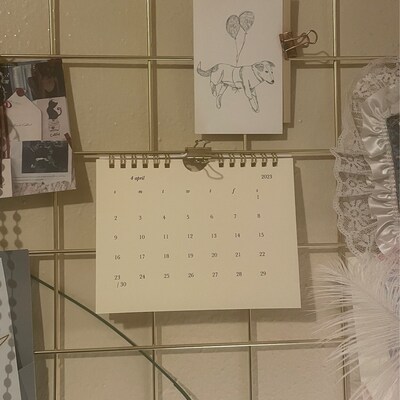 6in X 4.5in Simple Minimalist Calendar / Minimal Modern Design 2024 ...