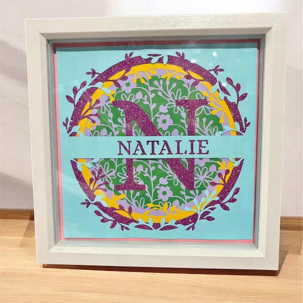 3D Family Tree Shadow Box With Custom Names, Layered Paper Art, Fathers ...