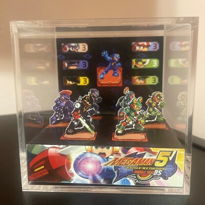 Mega Man Diorama Mega Man Double Souls battle Network, Mega Man 3D ...