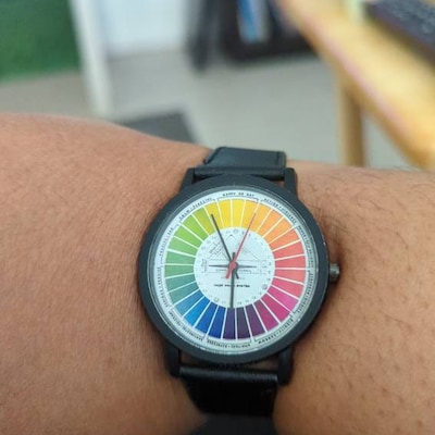 Colorful World Map Watch Travel Gift Cartography Leather Watch Ladies ...