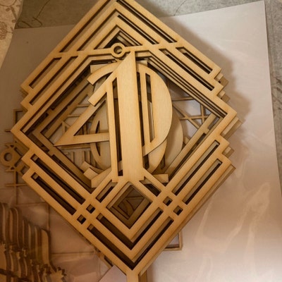 Art Deco Table Numbers, Art Deco, Wedding Table Numbers, Gold Table ...