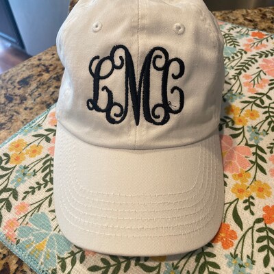 Ladies' Monogram Baseball Cap Custom Color Hat and Embroidery. - Etsy