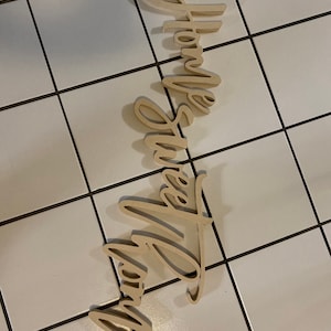 A Wood Cut Out Large Last Name Wood Sign Custom Wood Sign Wedding ...
