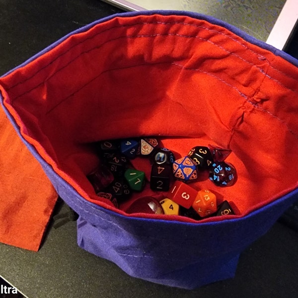 Simple Standing Dice Bag - Etsy