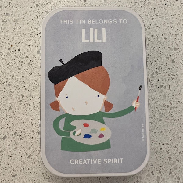 Personalised Character Keepsake Tin | Illustrated Gift Tin for Special ...