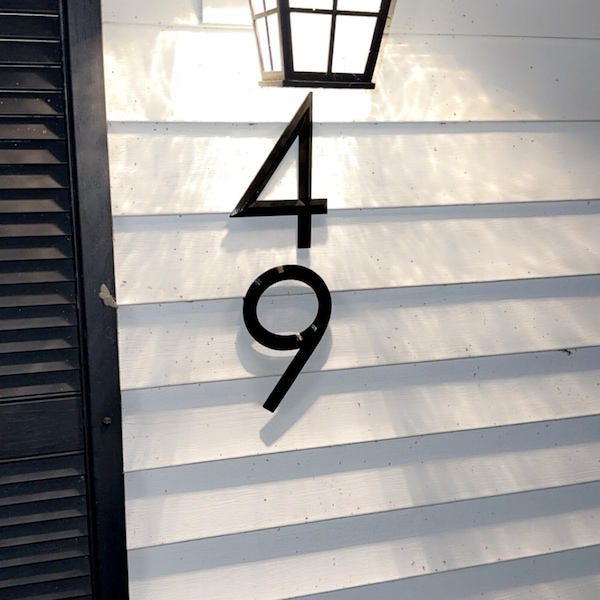 NO DRILLING REQUIRED 7.5" Vinyl Siding House Numbers Black or White - Etsy