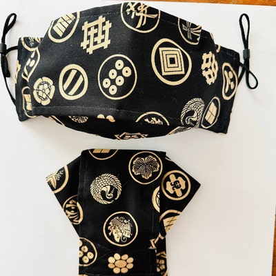 Japanese Fabric Hachiware Romance Tuxedo Cats and Cherry - Etsy