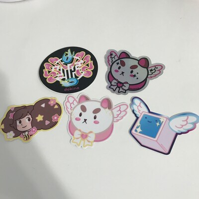 Cute Bee Puppycat Tempbot Vinyl Sticker Set Kawaii Cartoon - Etsy Canada