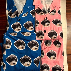 Custom Pajamas, Matching Pet Owner Set, Personalized Photo Pajama Set ...