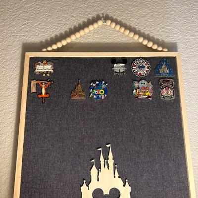 Minimalist Disney Magic Kingdom Inspired Pin Board Natural - Etsy