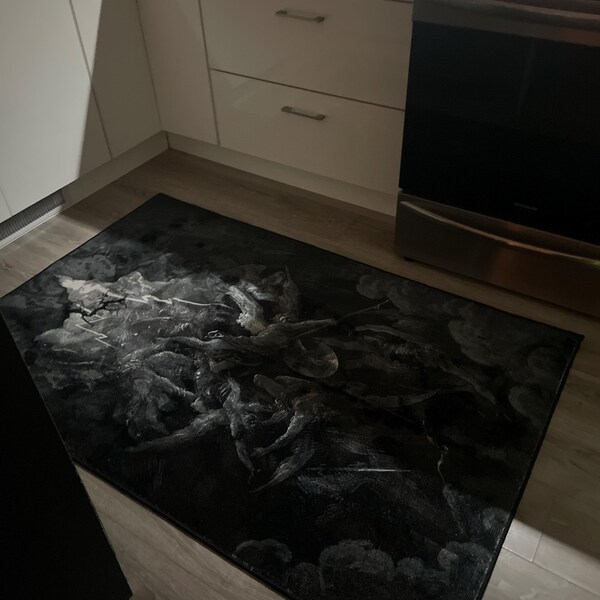 The Starry Night (1889) - Vincent Van Gogh, Vincent Van Gogh Design Rug ...