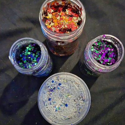 FLASHBACK Chunky Neon Glitters 90s Theme Glitters Chunky Silver ...