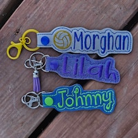 Personalized Golf Tee Keychain, Golf Bag Tag, Golf Tee Holder ...