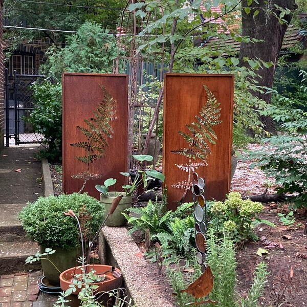 Fern Art Screen | Privacy Screen | Fern Wall Art | Privacy Panel | P623 ...