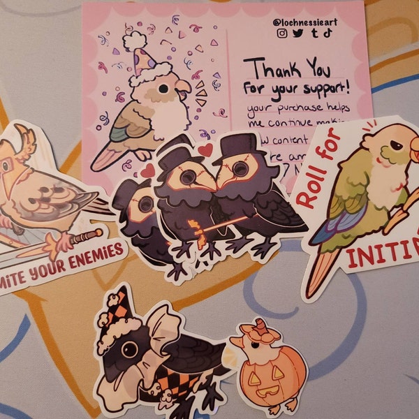 Dnd Class Bird Stickers / Dnd5e Sticker / Pathfinder Sticker / TTRPG ...