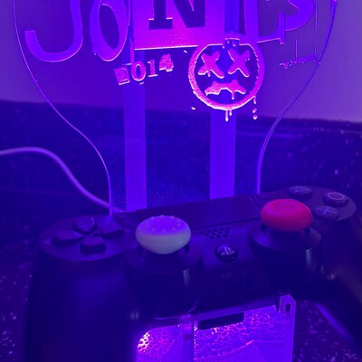 Game Streaming Personalised Name Display Twitch Streamer Edge Lit ...