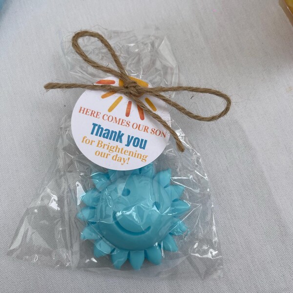 Sun Baby Shower Soap Favors Sunshine Soap Here Comes the Son Soap Baby ...