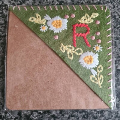 Triangle Felt Page Sewn Corner Handmade Bookmark,az 26 Alphabet ...