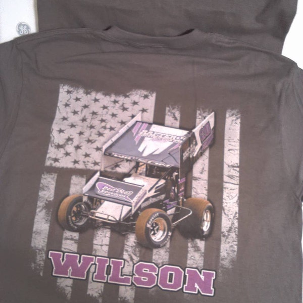 Sprint Car Racing Gifts Personalized Wooden Wall Clock, Gifts for ...