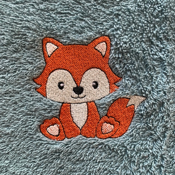 Baby Fox Embroidery Design, 4 Sizes, Instant Download - Etsy