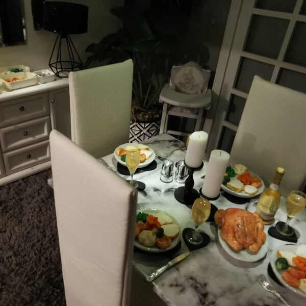 Miniature 1:6 Scale Turkey With or Without Slices. Suitable for Dolls ...