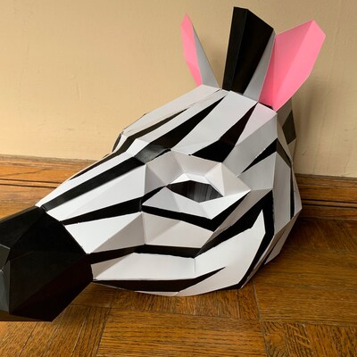 DIY ZEBRA MASK - Etsy