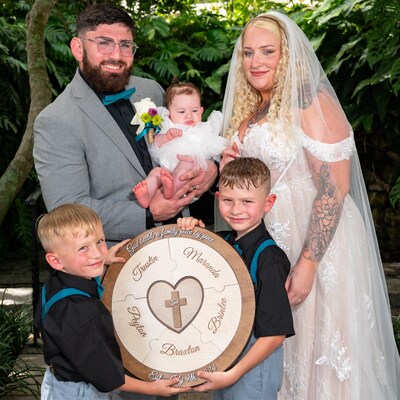 Unity Ceremony Puzzle, Rustic Style Puzzle, Removable Puzzle Pieces ...