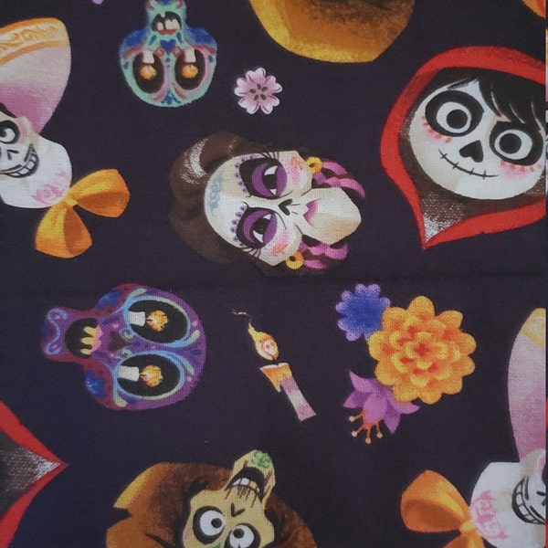 Pixar Disneys Coco Purple Cotton Fabric 18 X 21 Fat Quarter - Etsy