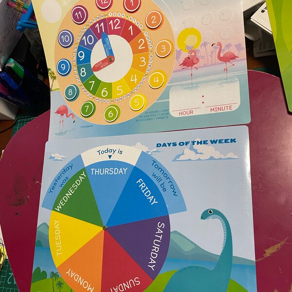 LEARNING TIME Printable Activity. Clock Educational Worksheet for ...