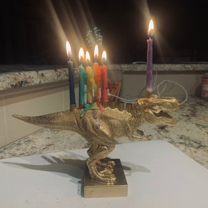 Dinosaur Menorah - Etsy