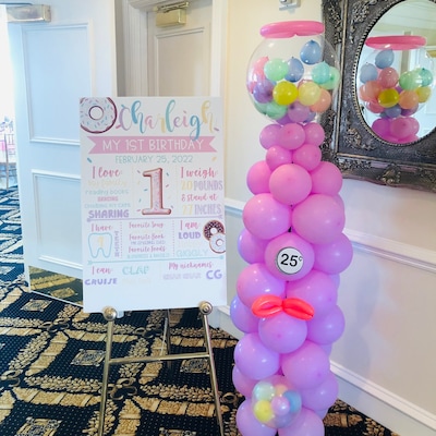 Donut 1st Birthday Sign, Donut First Birthday Poster, Donut First ...