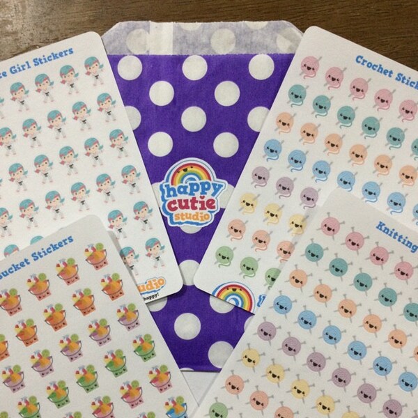 56 Cute Knitting Planner Stickers - Etsy