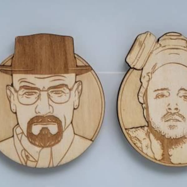 Super Mario Bros Wooden Coasters Set - Geek Gift - Gamer Collectibles ...