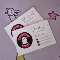 Thank You Follow Us Stickers Personalised Social Media - Etsy