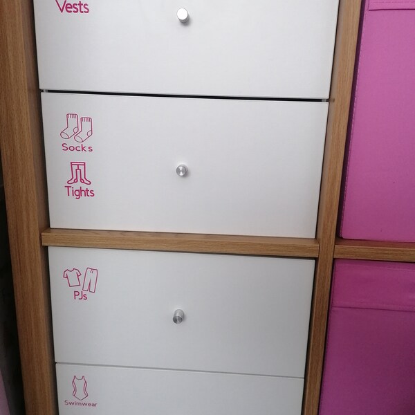 Kids Wardrobe Clothing Organisation Labels, Childrens Bedroom, Storage ...