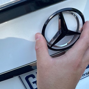 Silver Badge Mercedes-benz Star Grill Grille Emblem A2078170016 186mm ...