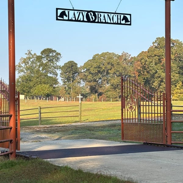 Custom Metal Ranch Entrance Sign, Personalized Farm Gate Decor, Western ...
