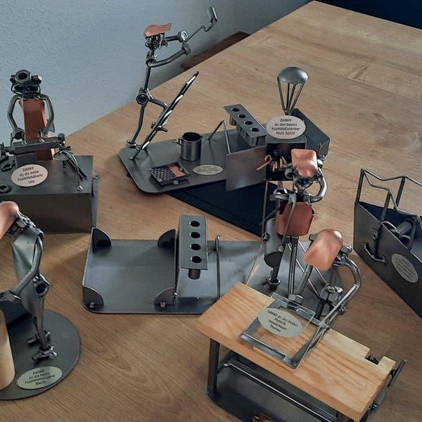 Nuts and Bolts Sculpture sewing Machine Handmade Ornament Figurine - Etsy