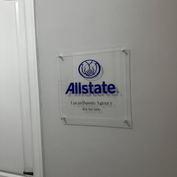 Custom Square Acrylic Business Logo Sign || Custom Logo Sign for ...