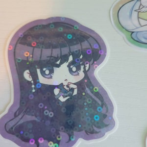 Café Mew Mew Chibi Holographic Stickers - Etsy