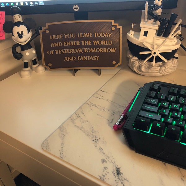 3D Printed Disneyland Sign Entrance Plaque | Disneyland Home Decor ...
