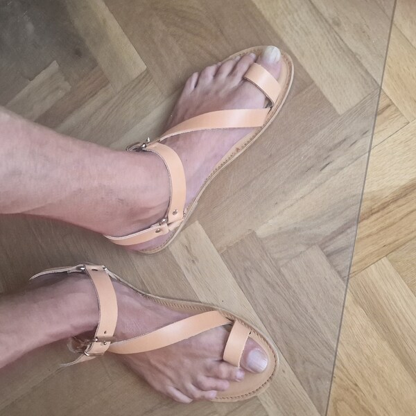 Roman Grecian Spartacus Mens Brown Sandals - Etsy