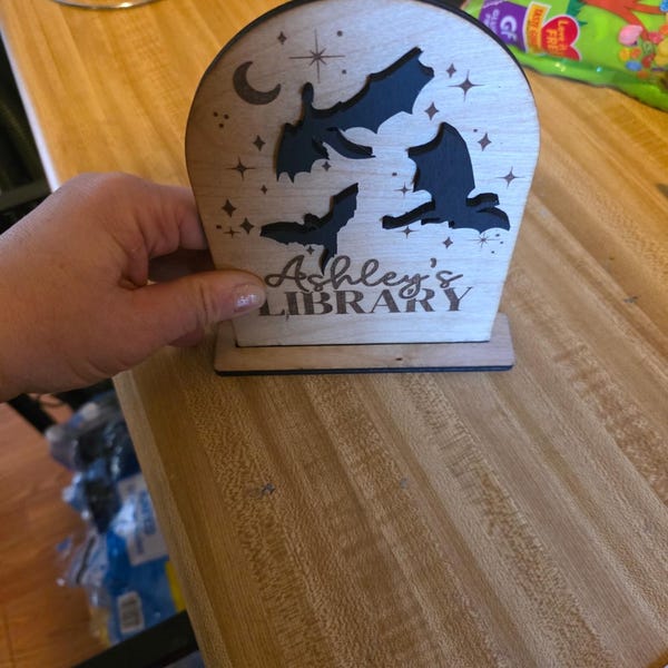 Dragon Personalized Library Sign, My Library Sign, Book Sign, Bookish ...