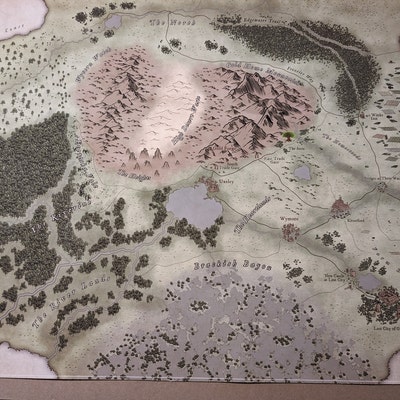 Custom RPG / Game Cloth Map Printing Service - Etsy