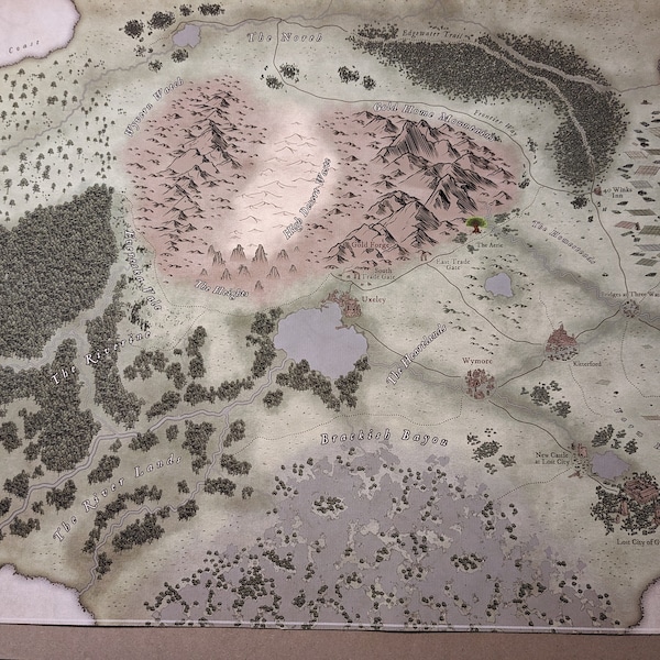 Custom RPG / Game Cloth Map Printing Service - Etsy