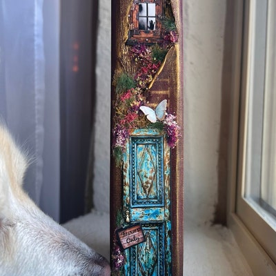 Custom Single Book Bookshelf Insert Samples/one Antiqued and Distressed ...